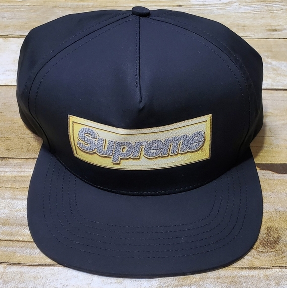 Supreme | Accessories | New Supreme X Starter Bling Box Logo 5panel Cap Rare Blk Ss3 Release ...
